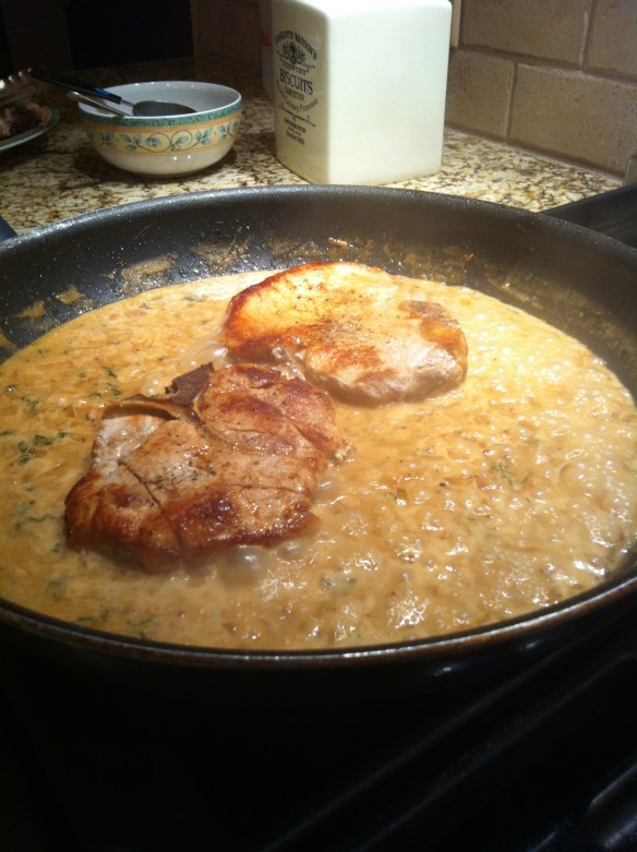 Pork Chops with a Normandy Style Pan Sauce | Smartchefblog